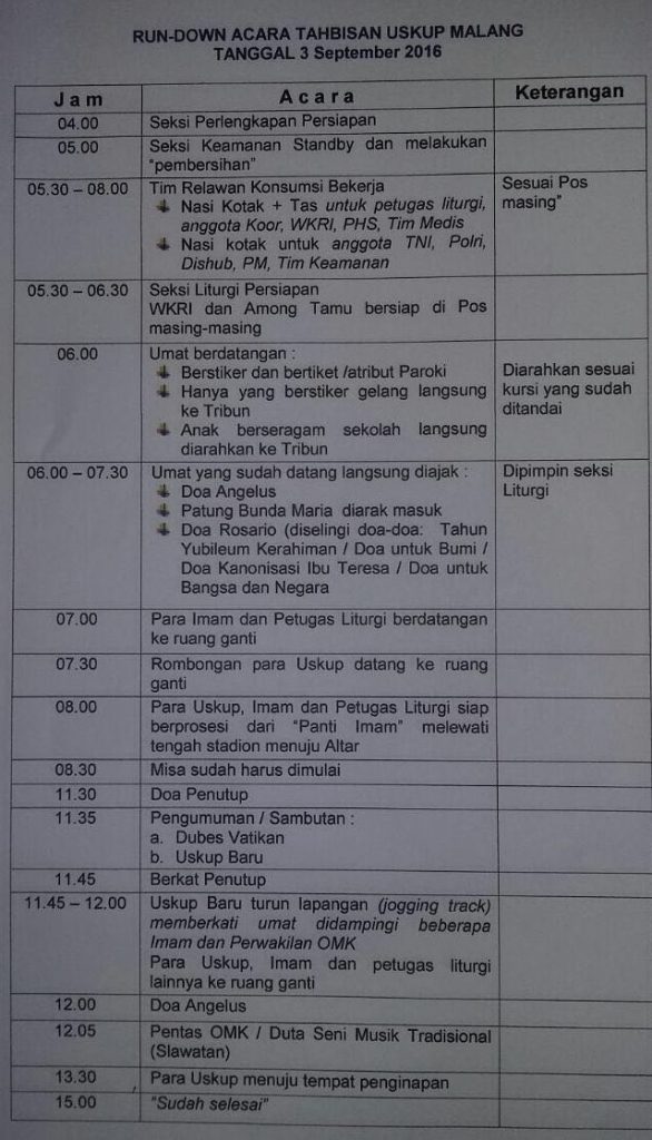 3 September 2016: Tahbisan Uskup Baru Keuskupan Malang Mgr. Dr ... 3 September 2016: Tahbisan Uskup Baru Keuskupan Malang Mgr. Dr ...