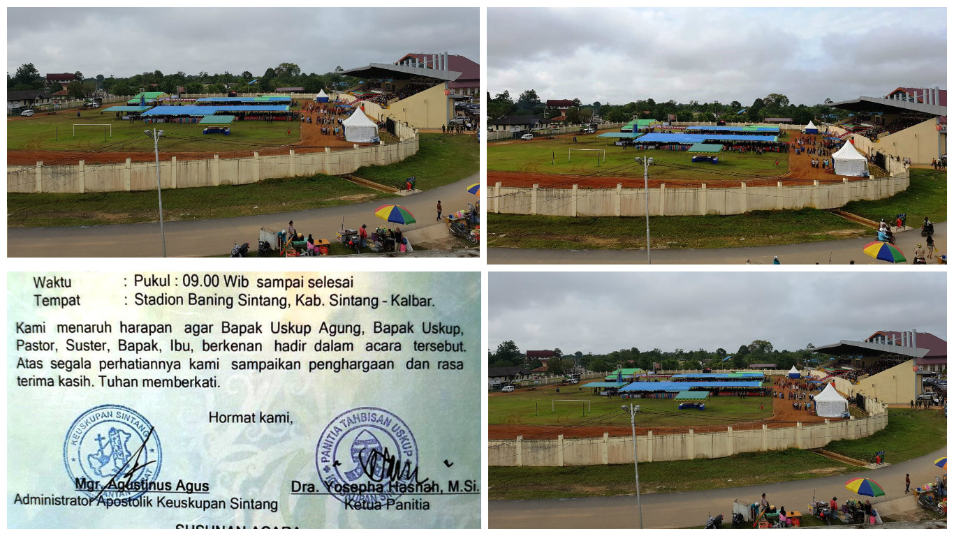Stadion Baning Sintang, Lokasi Tahbisan Uskup Keuskupan Sintang Mgr ... Stadion Baning Sintang, Lokasi Tahbisan Uskup Keuskupan Sintang Mgr ...