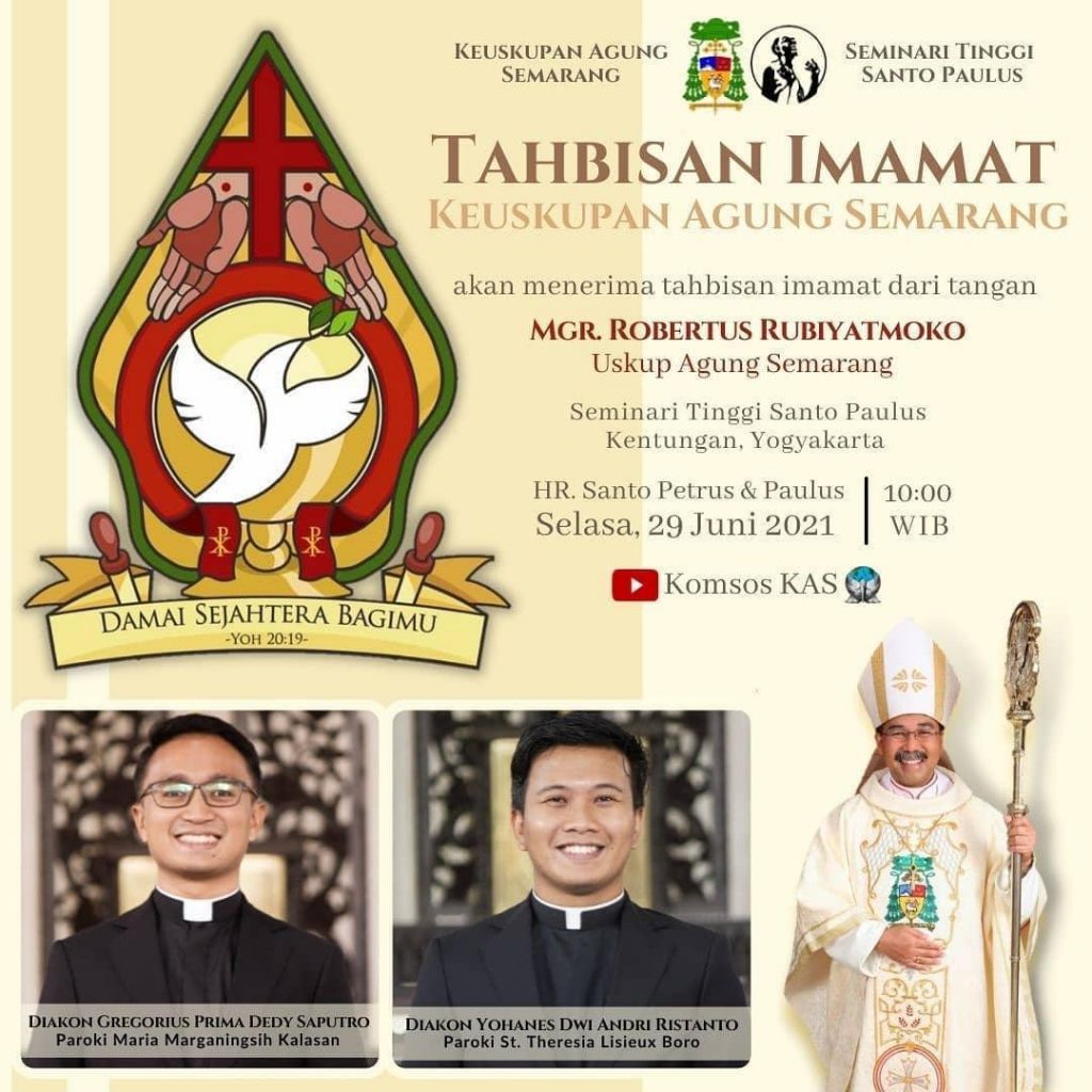 29 Juni 2021: Tahbisan Dua Imam Diosesan KAJ - SESAWI.NET 29 Juni 2021: Tahbisan Dua Imam Diosesan KAJ - SESAWI.NET