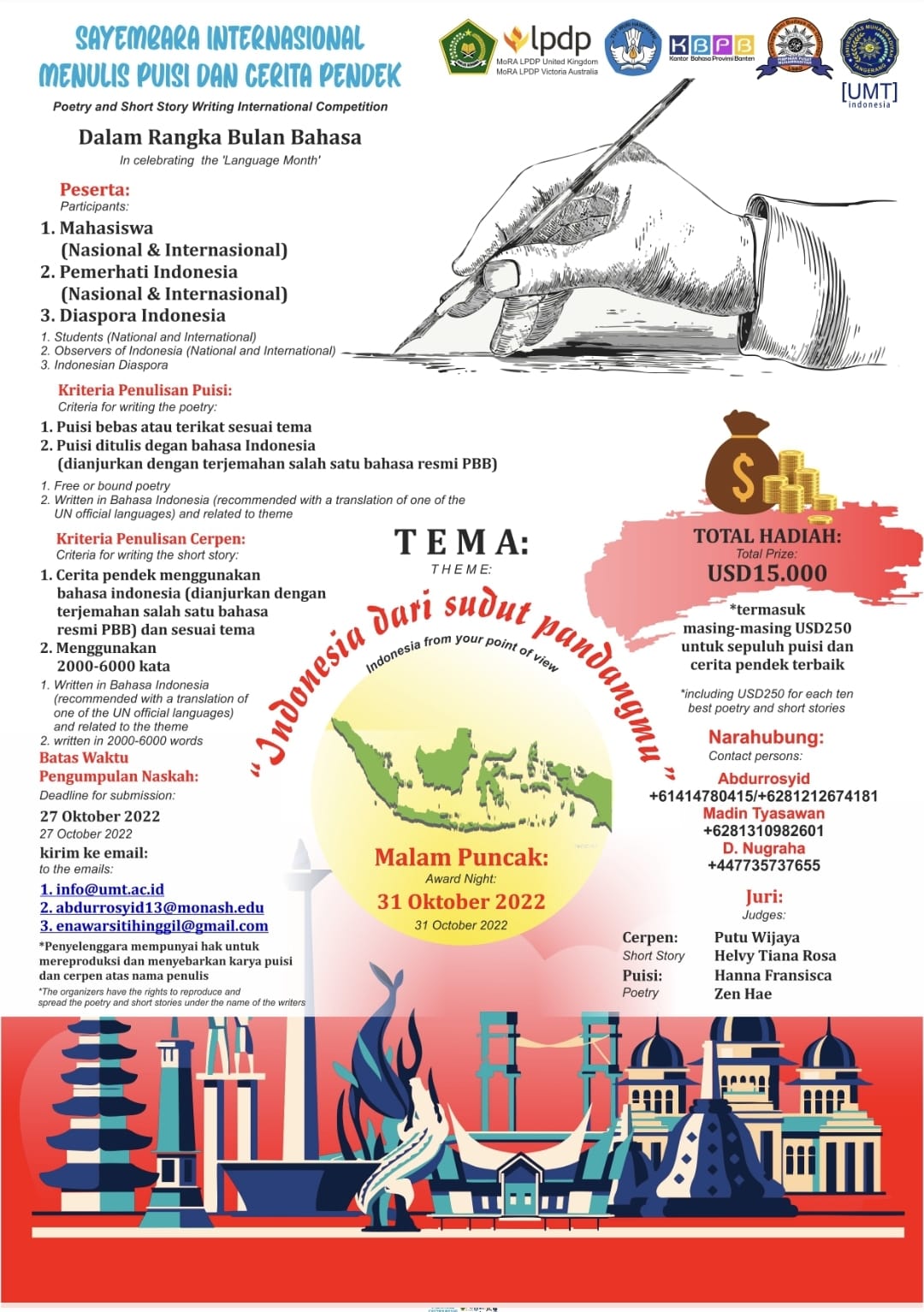 Lomba Cerpen dan Puisi dalam Rangka Bulan Bahasa - SESAWI.NET Lomba Cerpen dan Puisi dalam Rangka Bulan Bahasa - SESAWI.NET