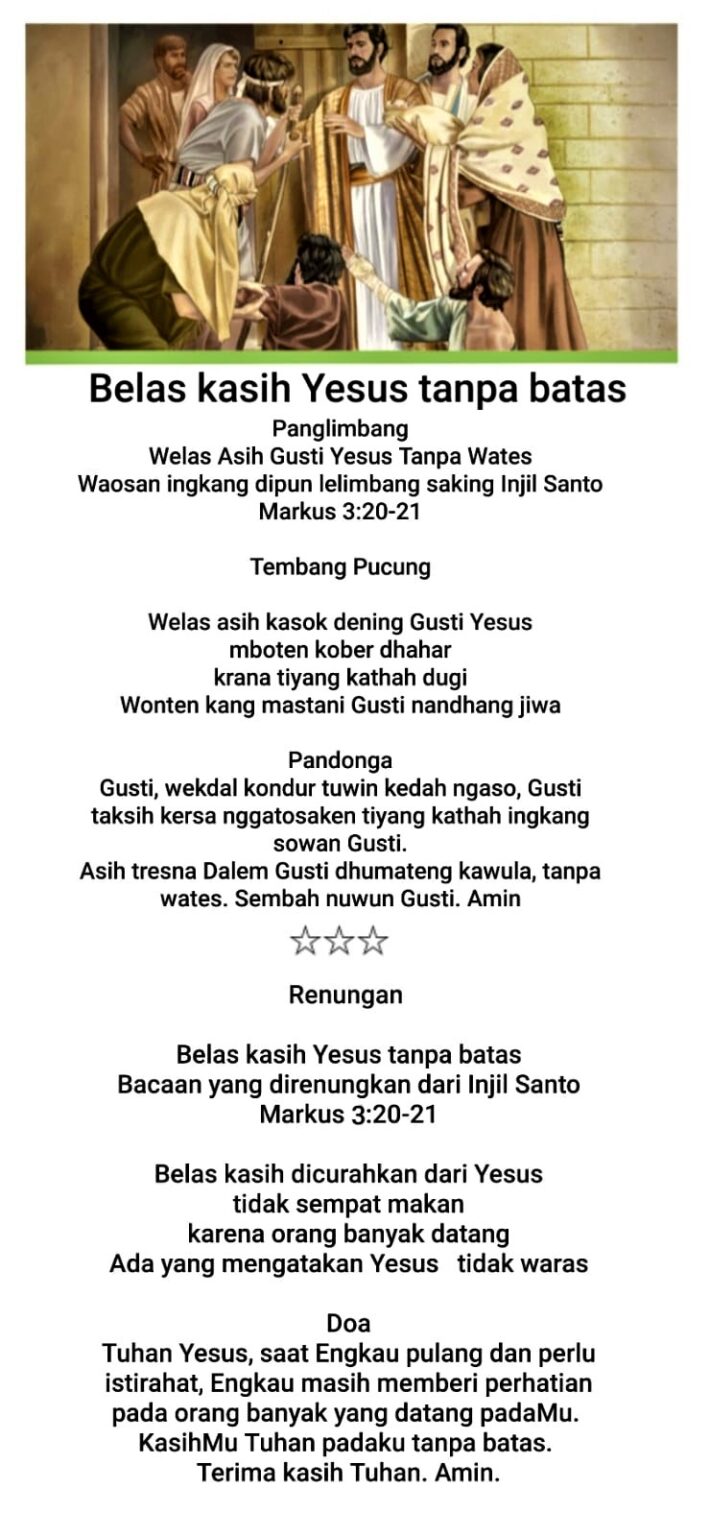 Belas Kasihan Yesus tanpa Batas - SESAWI.NET