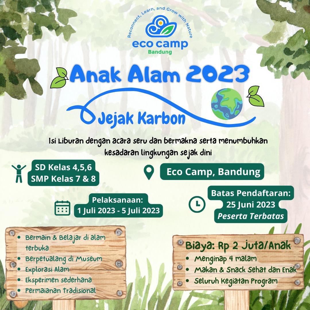 Anak Alam 2023, Program Kegiatan Eco Camp Bandung - SESAWI.NET