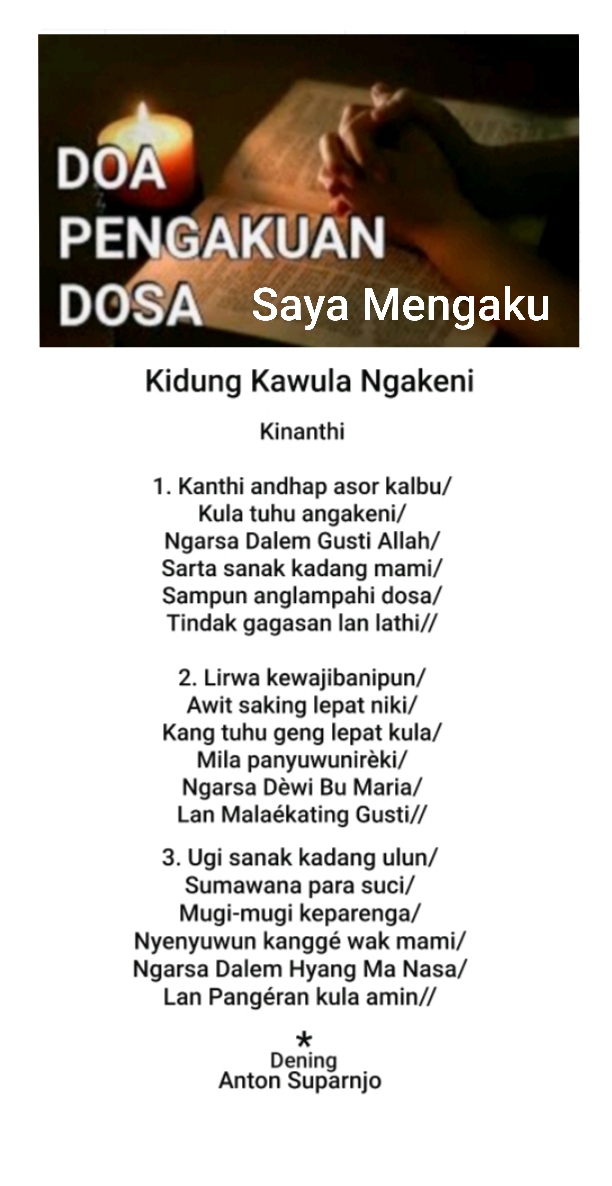 Doa Pengakuan - SESAWI.NET Doa Pengakuan - SESAWI.NET