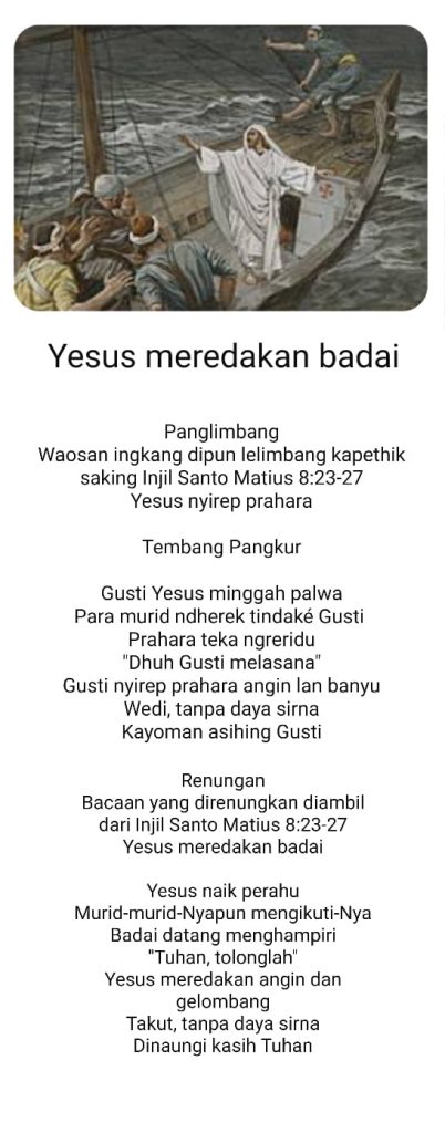 Yesus Meredakan Badai - SESAWI.NET