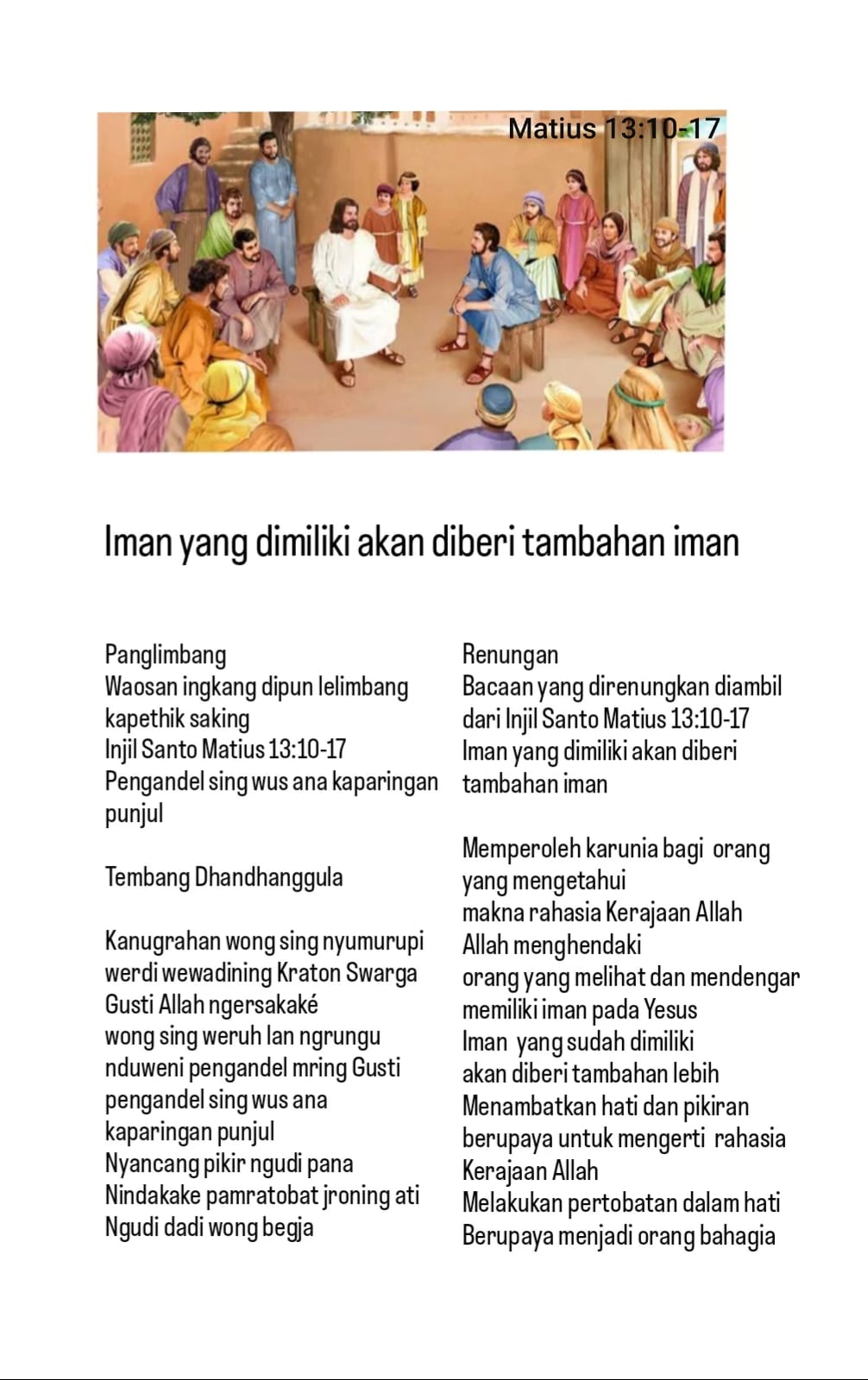 Iman yang Dimiliki akan Ditambah Iman - SESAWI.NET