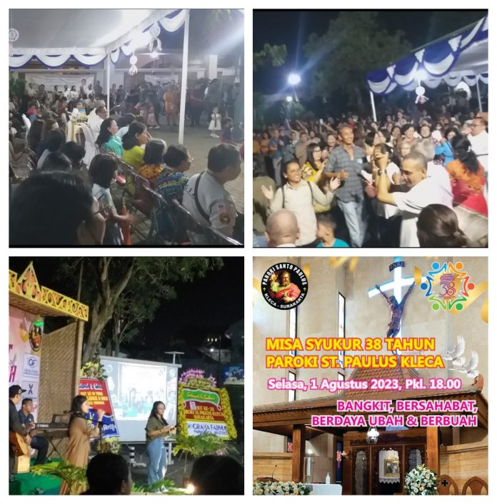 Ajakan Berdiskresi di Perayaan 38 tahun Paroki Santo Paulus Kleco Solo - SESAWI.NET