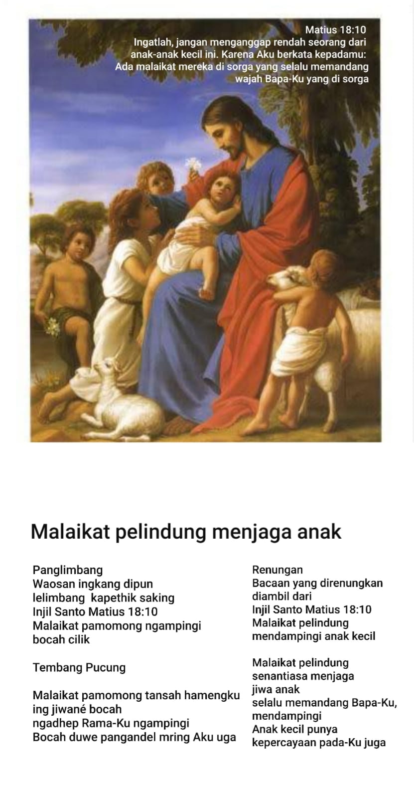 Malaikat, Pelindung Menjaga Anak - SESAWI.NET