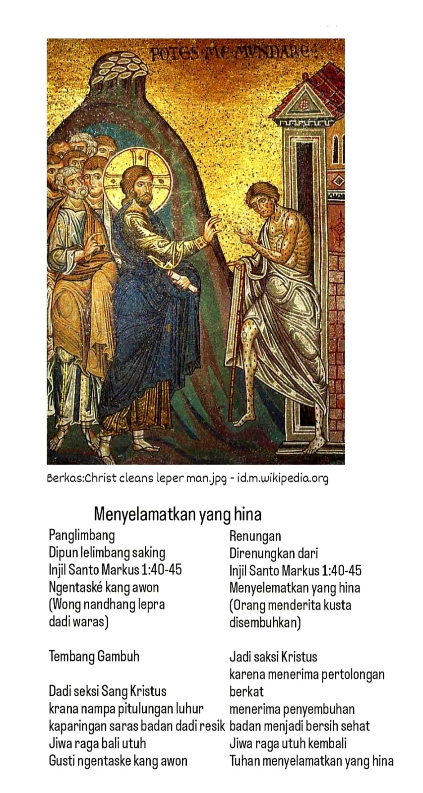 Menyelamatkan yang Hina - SESAWI.NET