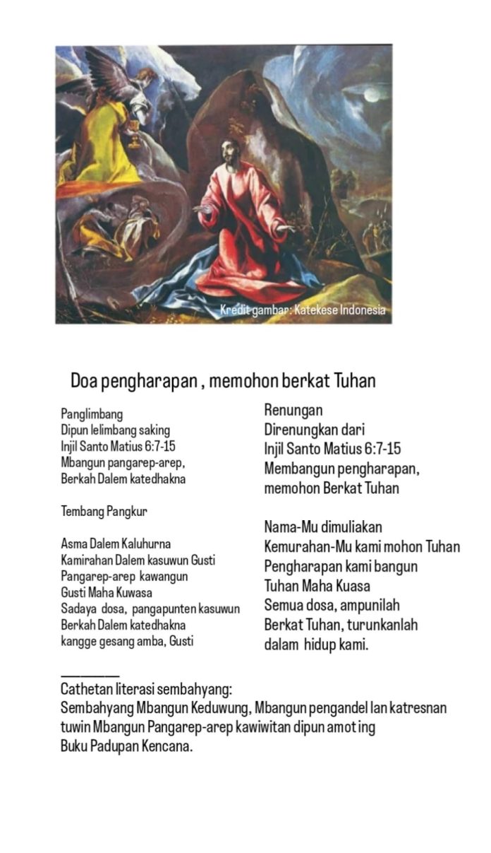 Doa Pengharapan, Mohon Berkat - SESAWI.NET