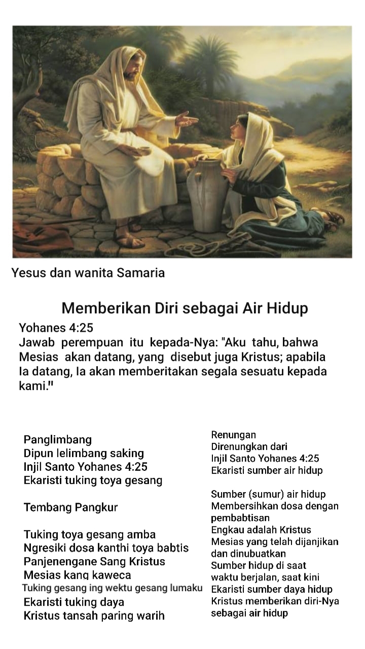 Memberikan Diri sebagai Air Kehidupan - SESAWI.NET