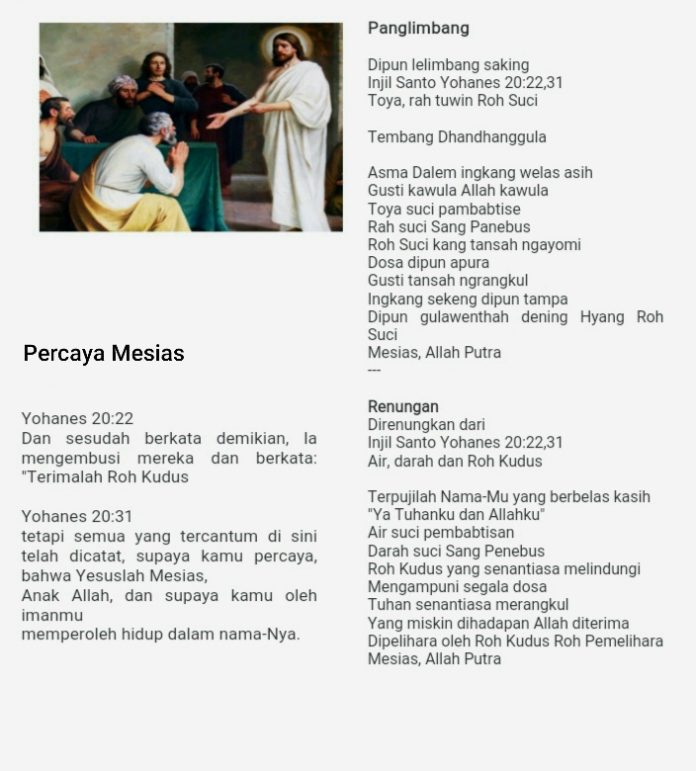 Percaya Mesias - SESAWI.NET