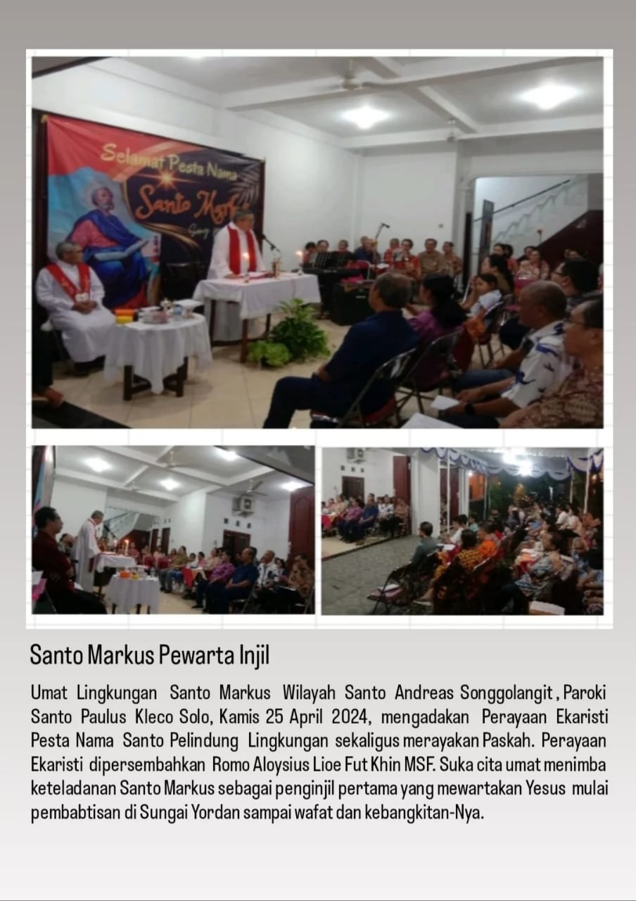 Santo Markus, Pewarta Injil - SESAWI.NET