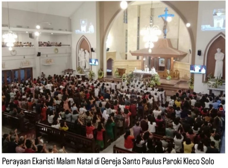 Selamat Natal dari Gereja St. Paulus Paroki Kleco Solo - SESAWI.NET